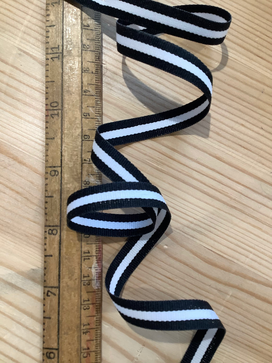 Black and White Light Weight Webbing Tape - 10mm – The Eternal Maker