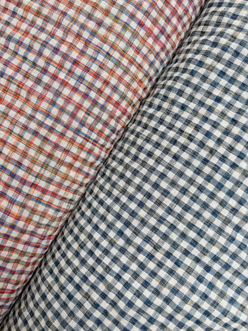 Denim Forest Plaid Gingham Seersucker Fabric – The Eternal Maker