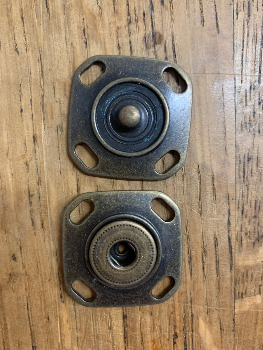 Jumbo Snap Fastener - Square Brass- 36mm – The Eternal Maker